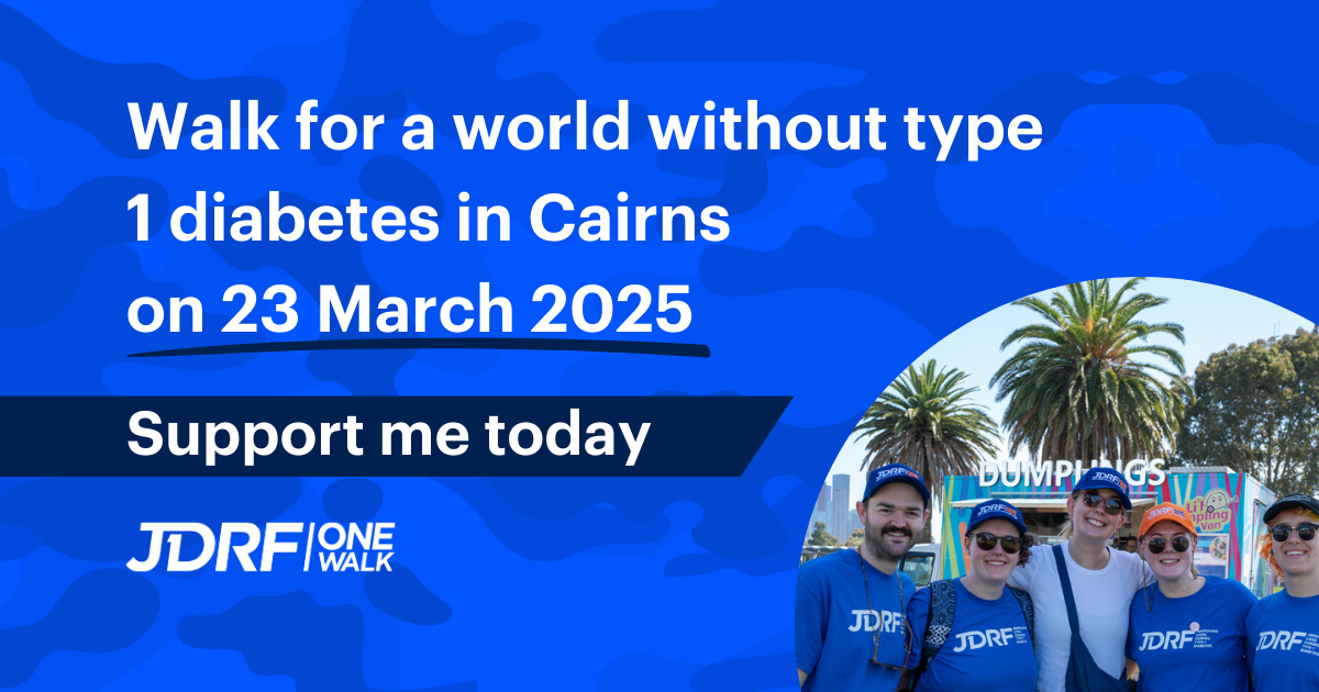 Pat Blake is walking for a world without type 1 diabetes